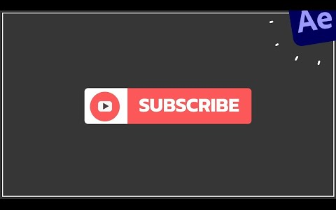 【AE教程|油管搬运|LOGO动画】点赞关注动画