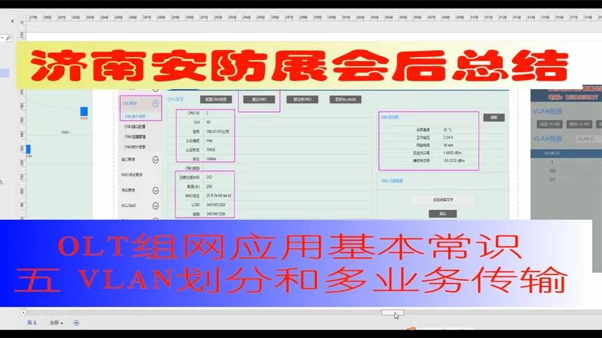 OLT全光网基本应用视频五 VLAN划分和多业务传输,新手必看