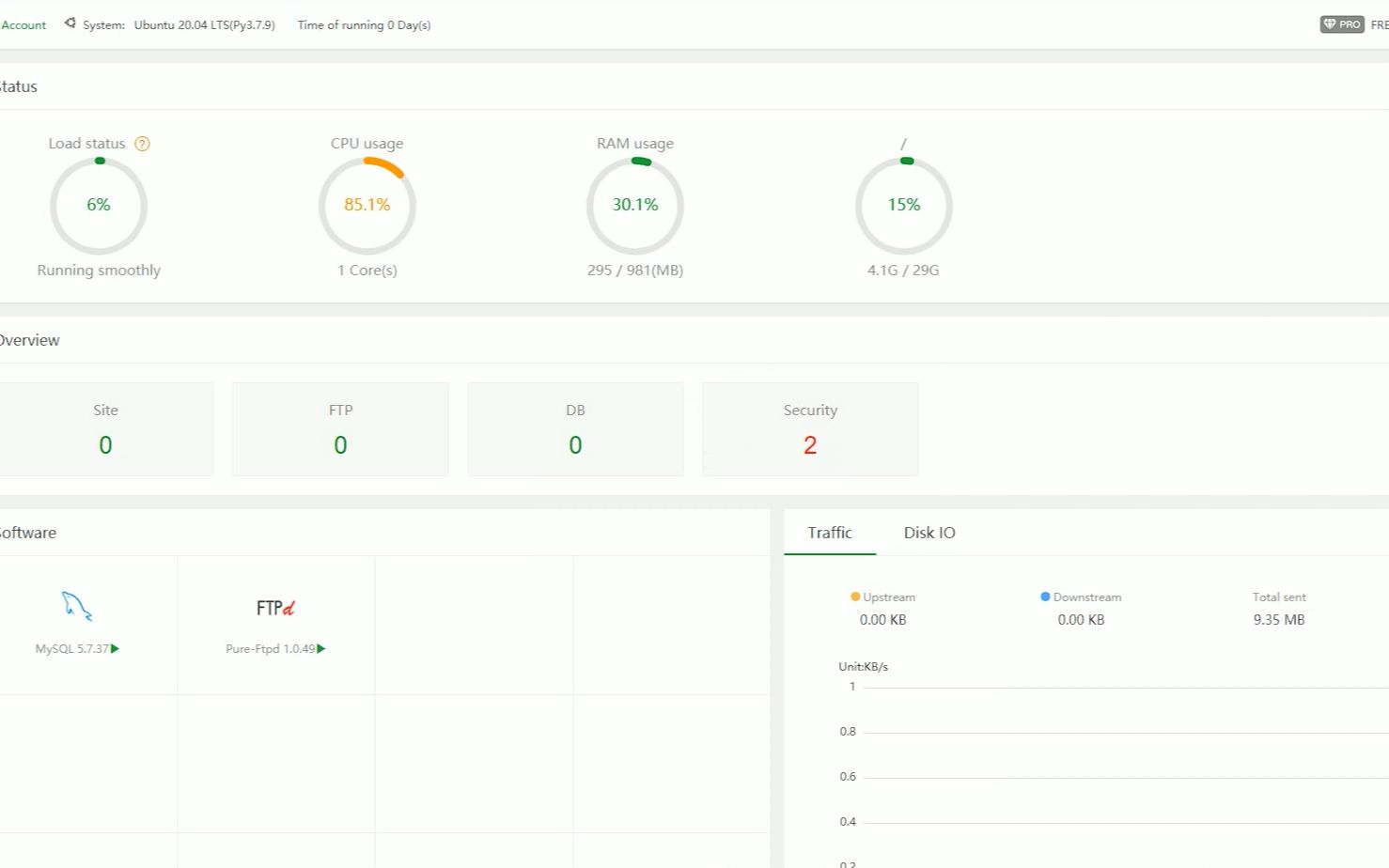 0基础建站之宝塔国际版安装与安全设置