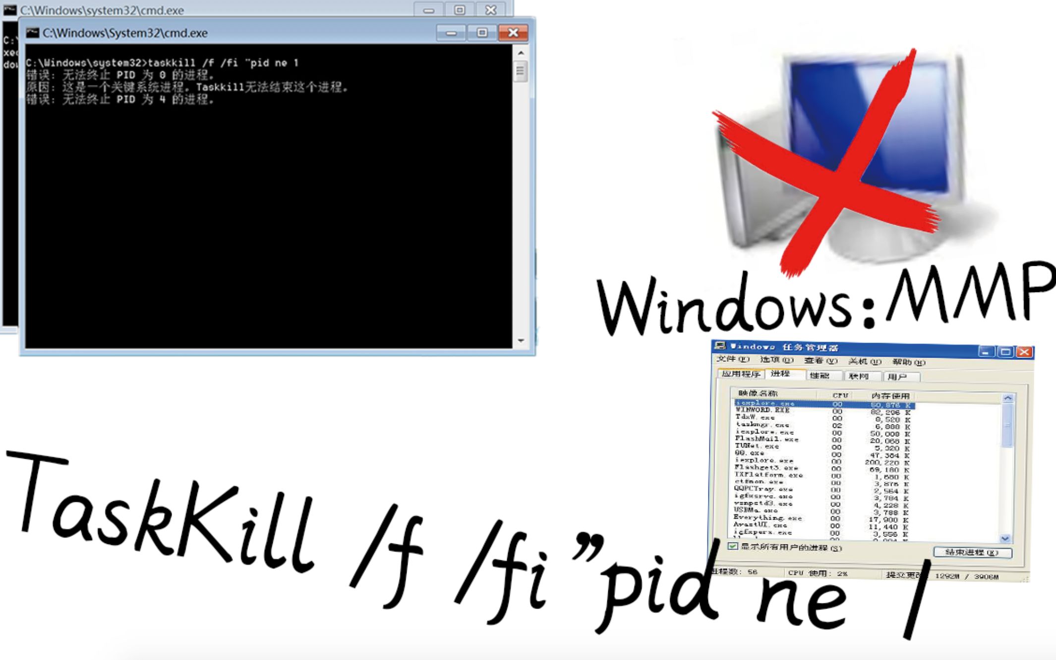 结束Windows所有的进程会发生什么?