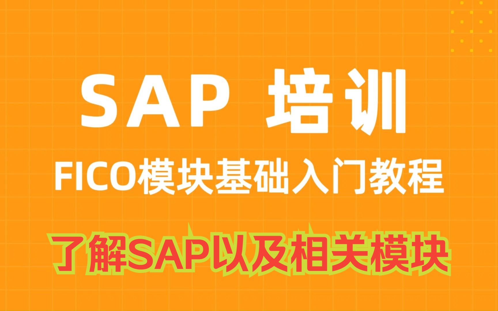 0基础学SAP!(一)了解SAP FICO以及相关模块