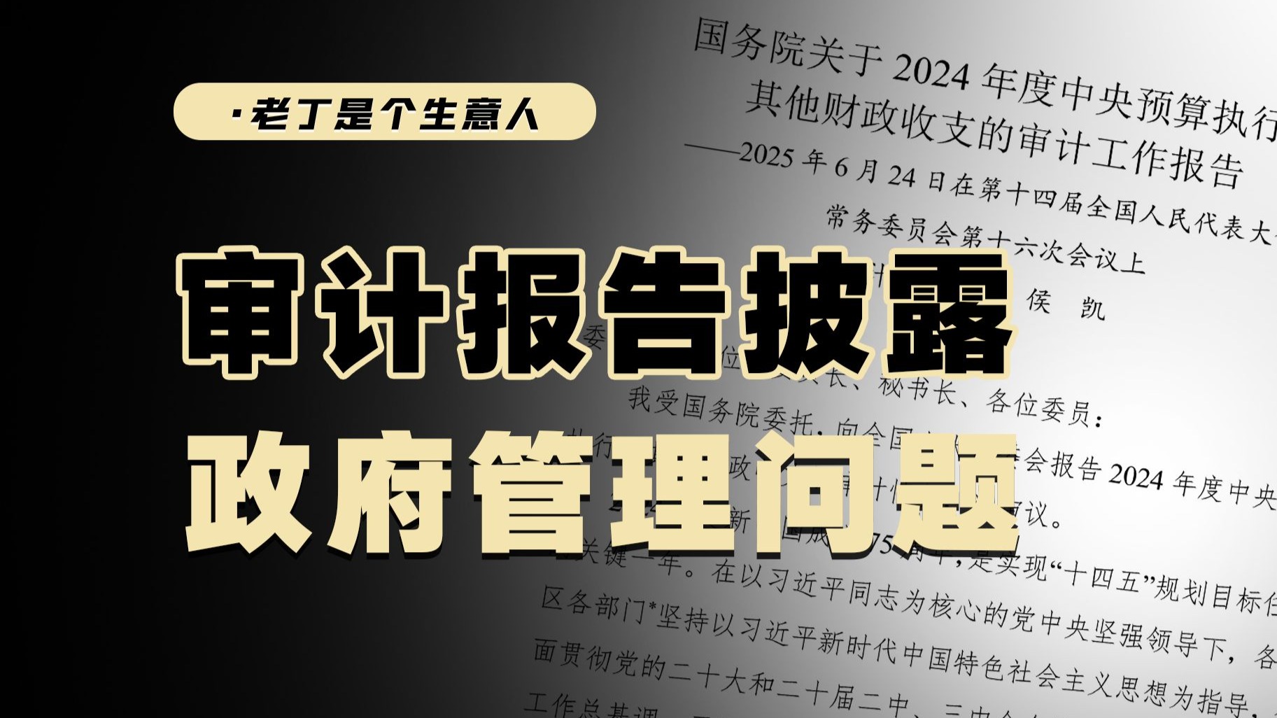 审计署报告全解析,问题在哪?如何解决?