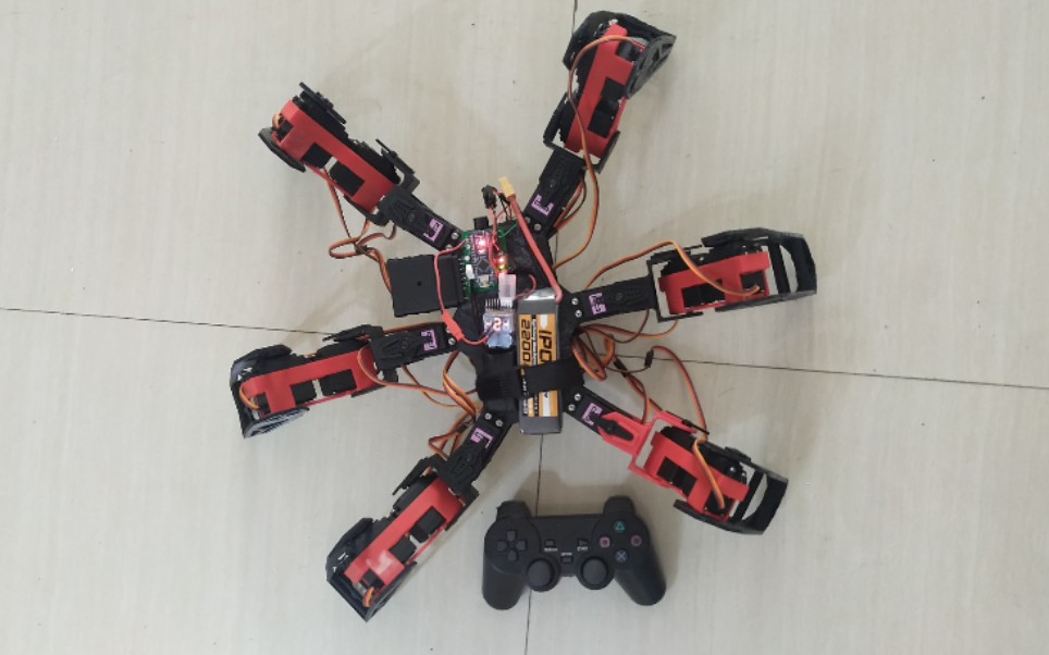 Arduino nano大蜘蛛 六足机器人!