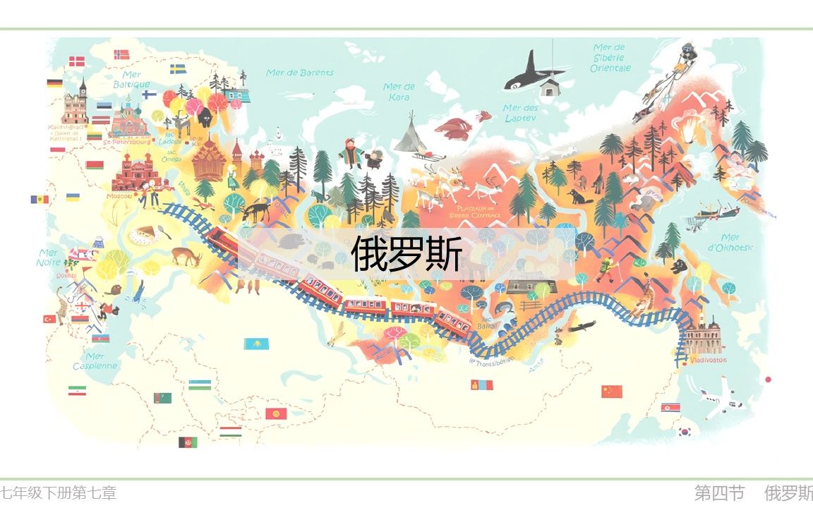 地理 七年级下册 7.4 俄罗斯
