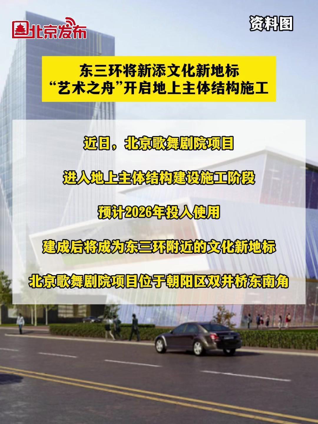 东三环将新添文化新地标,"艺术之舟"开启地上主体结构施工#北京#本地...