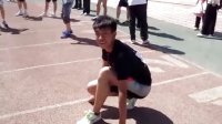 百米跨栏前的准备活动