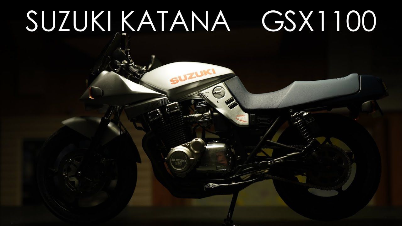 田宫 1/12 铃木GSX1100S KATANA摩托车模型制作