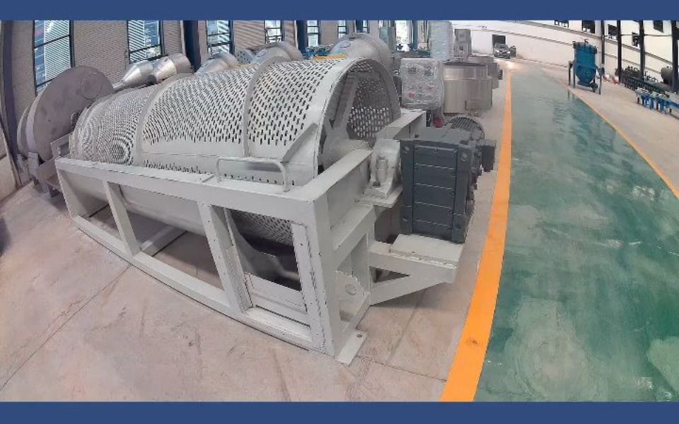 红薯马铃薯淀粉生产线清洗设备-滚筒清洗机,逆流洗涤设计