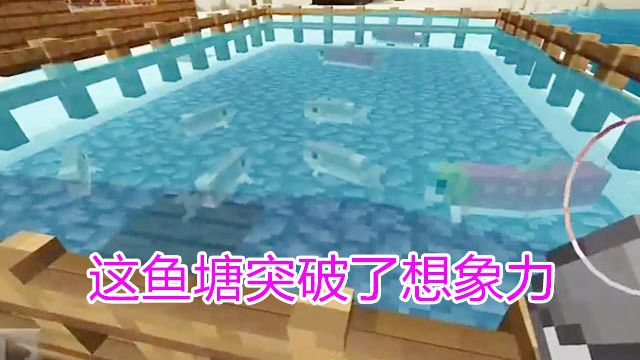 我的世界用围栏养鱼 这个陆地鱼塘不得不服