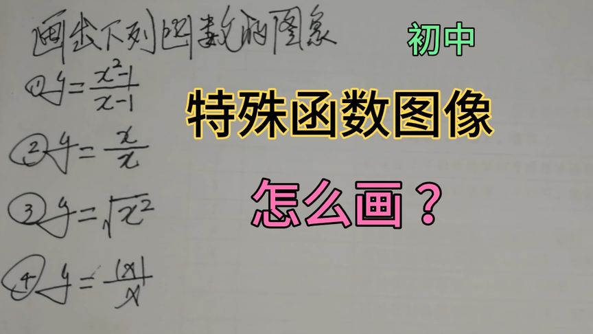 你见过这些特殊函数图像的画法吗?