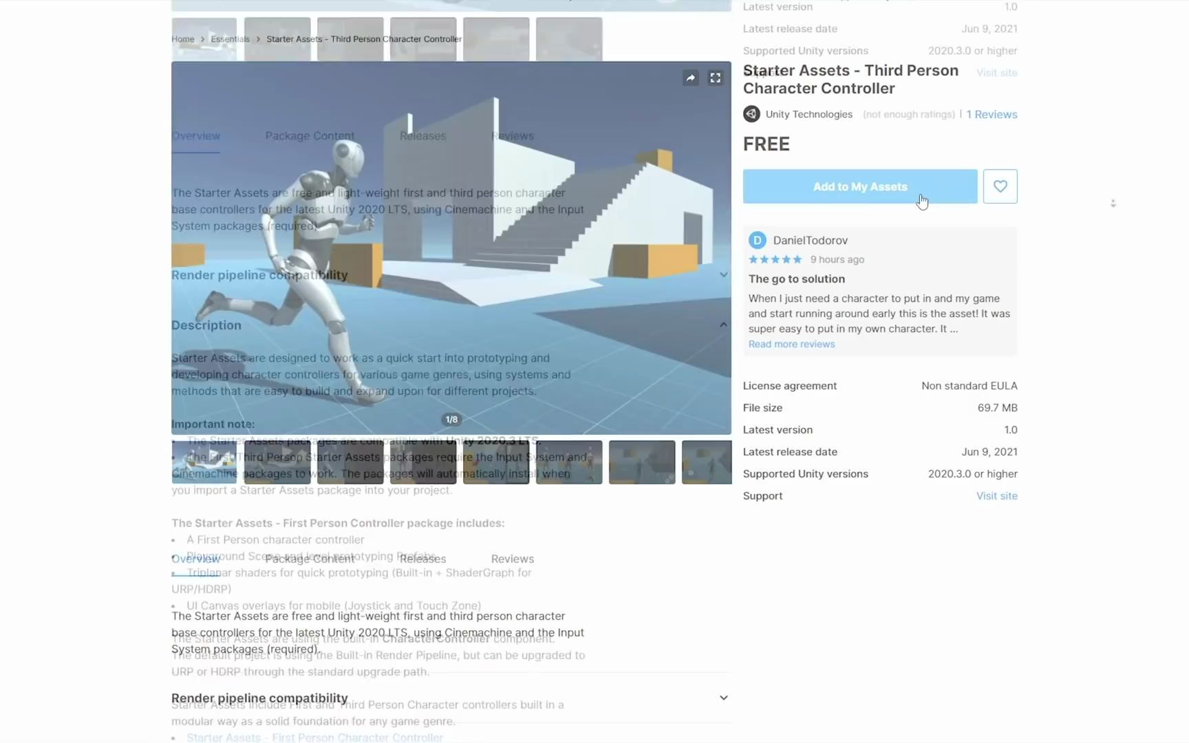 【搬运】【Unity教程】Starter Assets overview | Unity