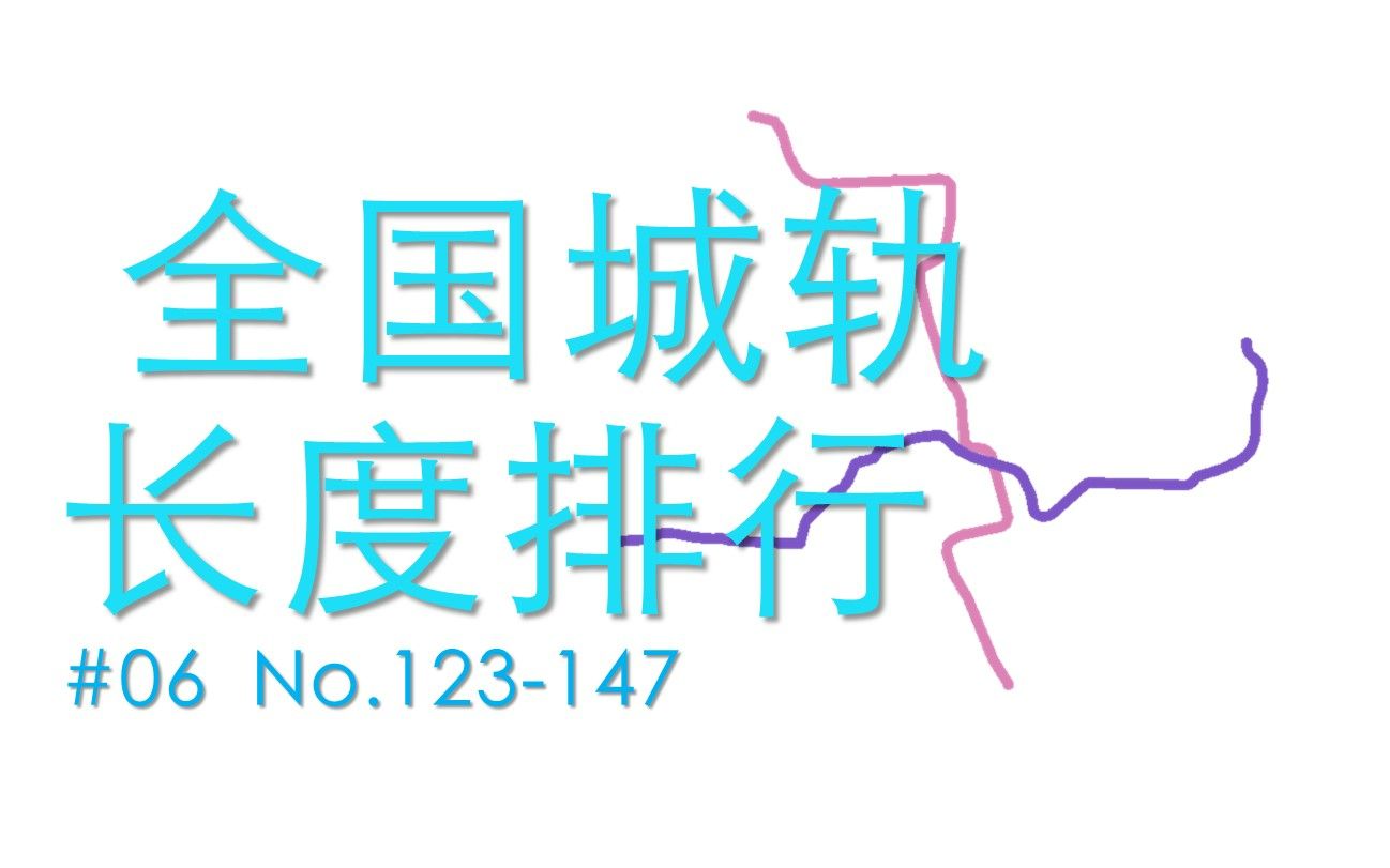 【轨交排行榜】谁迈出了连接城郊的第一步?【全国轨道交通里程排行...