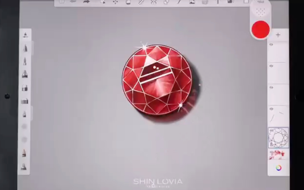 iPad 珠宝设计 psd分享与保存
