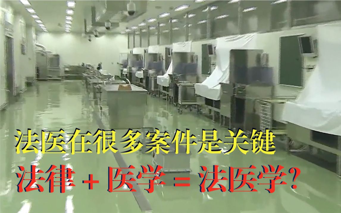 法医经常能关键性定案,是不是法律+医学=法医学呢?