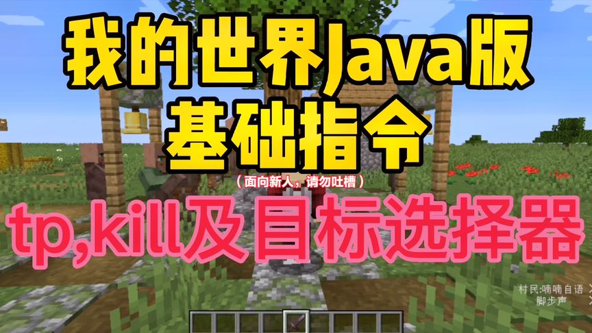 【我的世界Java版基础指令】tp、kill及目标选择器