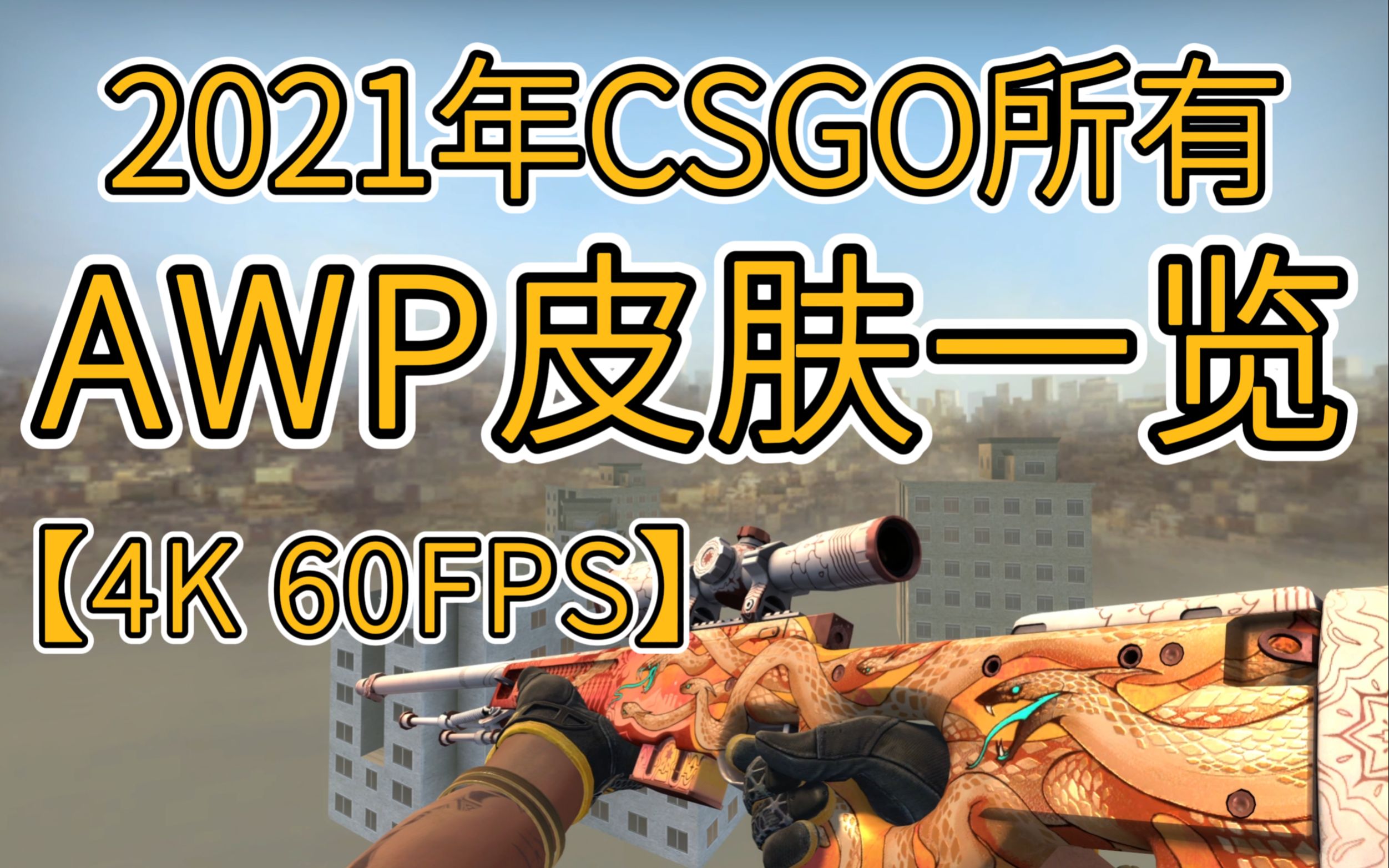 【4K 60FPS】纠结AWP皮肤不会选?2021年CSGO所有AWP皮肤一览!