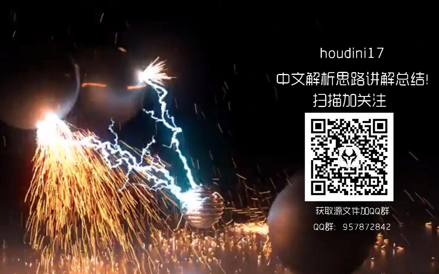 P.4【经典houdini教程-中文-解析粒子】第四节:利用pop粒子系统在球上...