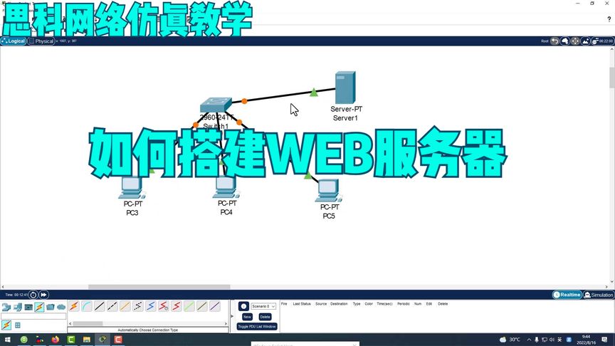 思科网络仿真教学-如何搭建WEB服务器