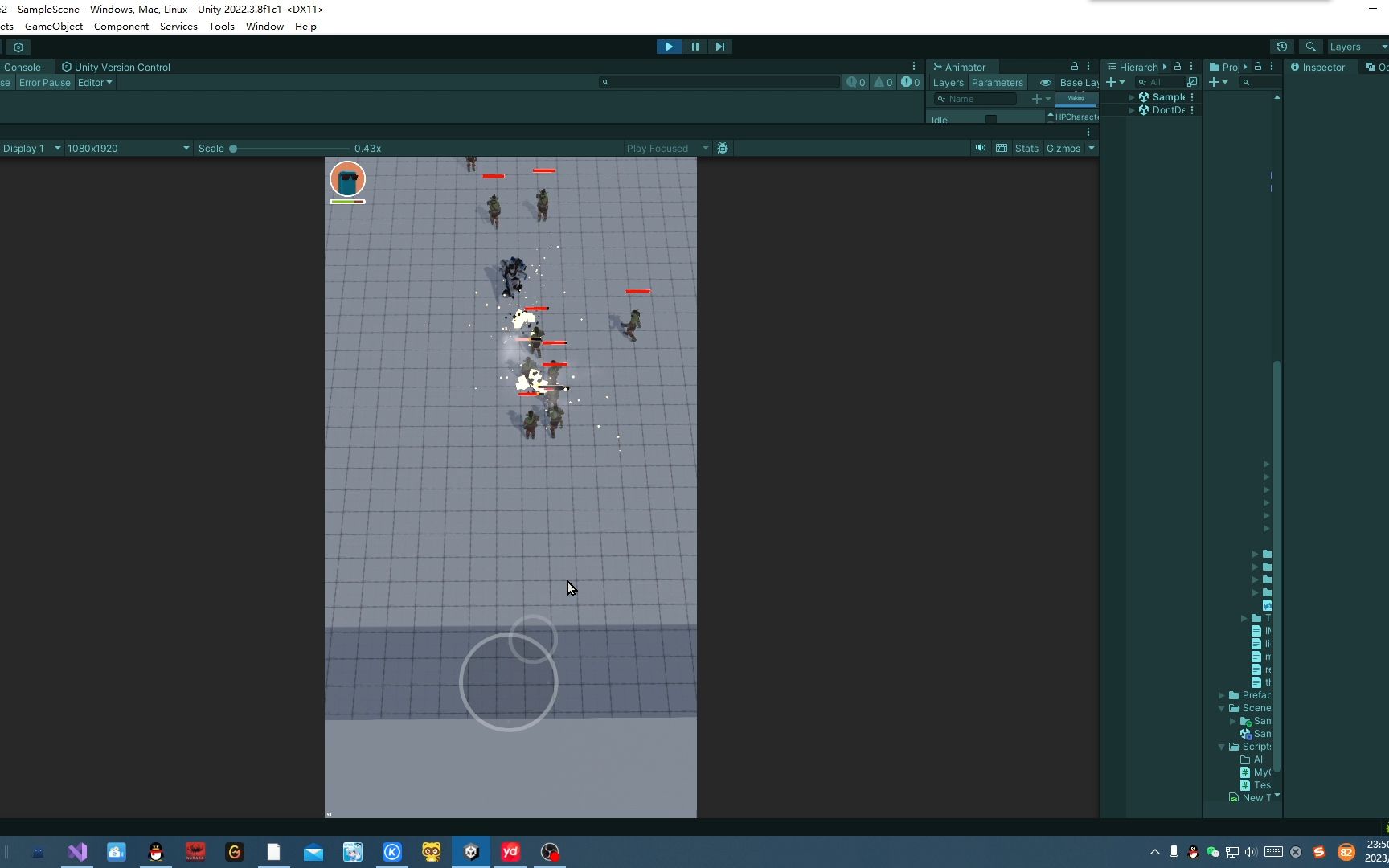 【Unity】小游戏开发日志。终于都动起来!_单机游戏热门视频