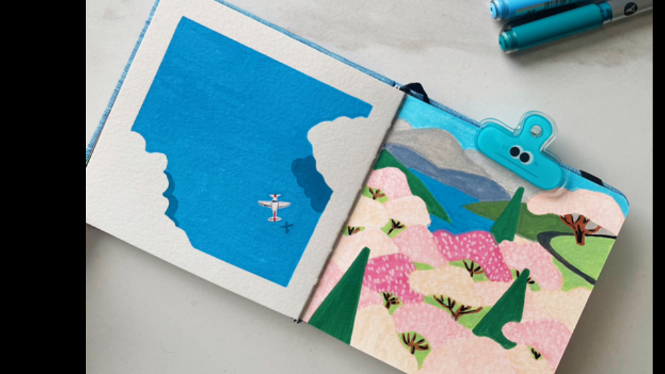 马克笔|是治愈的天空呀