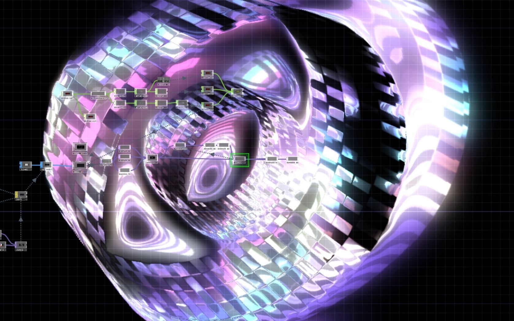 touchdesigner教程第十讲(下)——音画互动,pbr材质,实时声音输入。