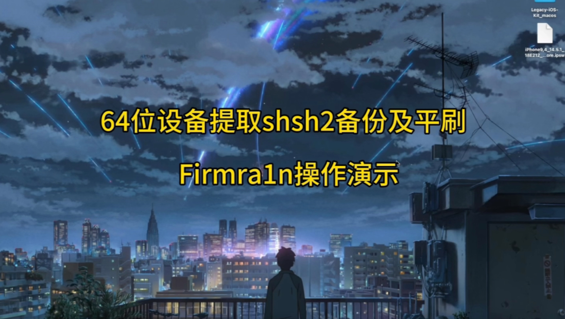 64位iOS(A8-A11设备)提取当前系统shsh2备份及平刷演示