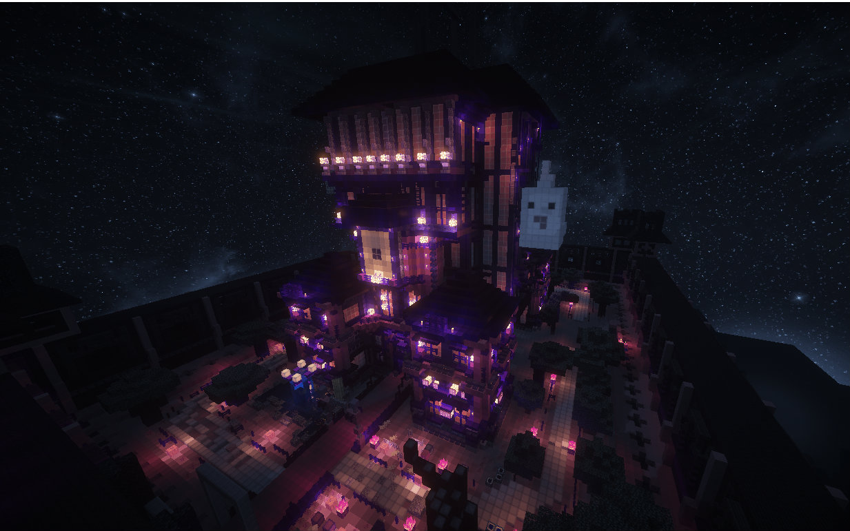 我的世界建筑万圣节城堡