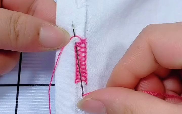 【剪裁制作】这样的针法解决了小间题、简单杠杠的!