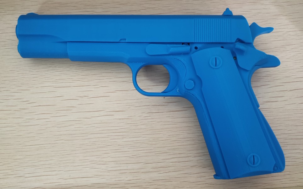 3D打印柯尔特M1911模型(无弹簧)