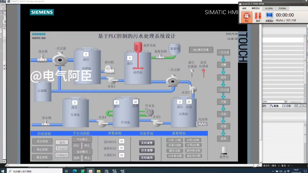 基于plc的污水处理系统设计