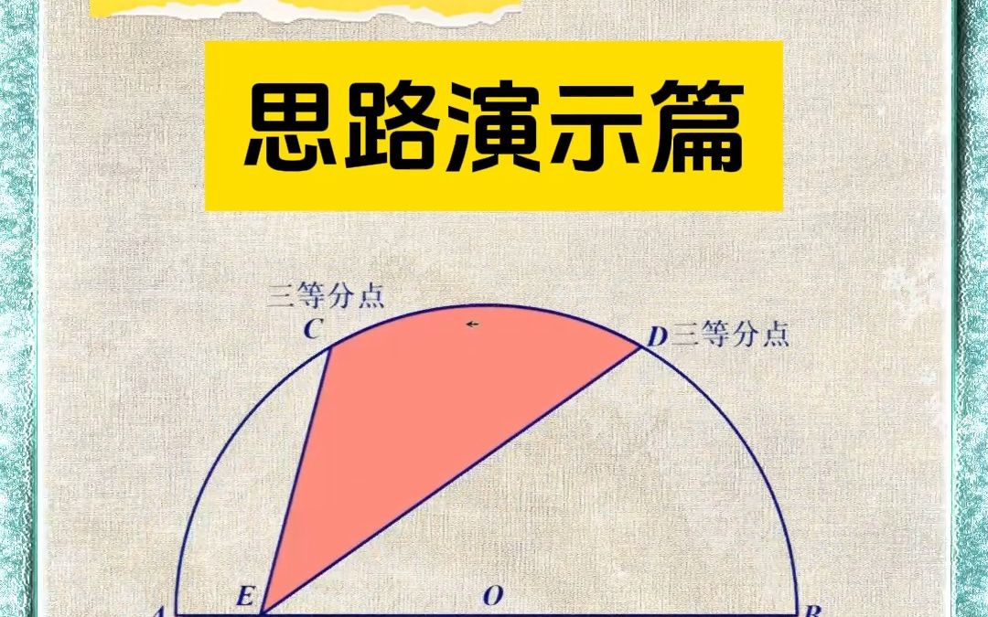等积模型拉窗帘 #小学数学#数学思维#求阴影部分面积