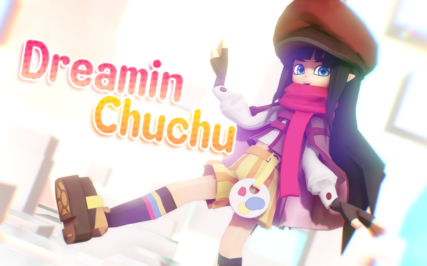 【凹凸世界MMD】凯莉-小画家ver · 『Dreamin Chuchu』【模型展示】