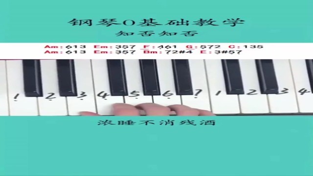 0基础钢琴教学一个视频教你学会知否知否