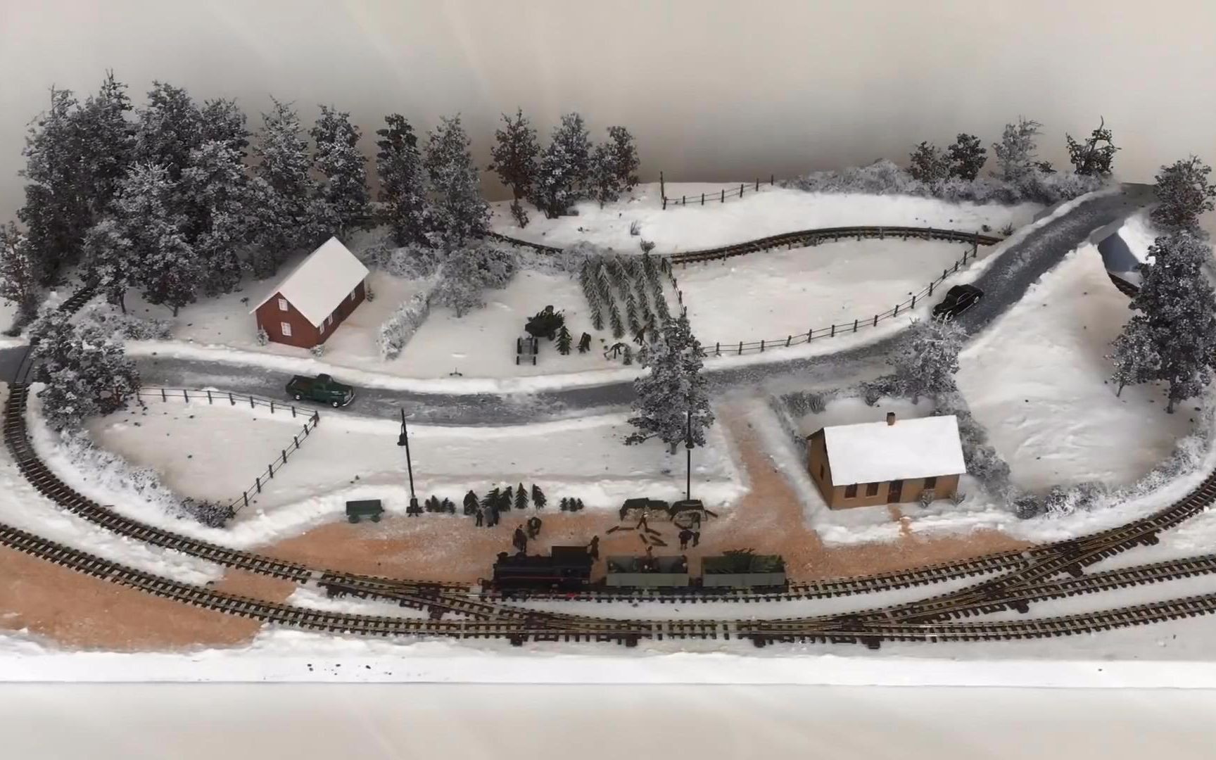 制作冬季火车沙盘教程,喜欢的朋友可以动手了