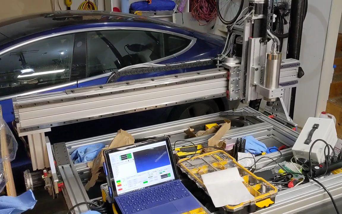 第一次使用 Mach4 集成主轴控制进行全面测试