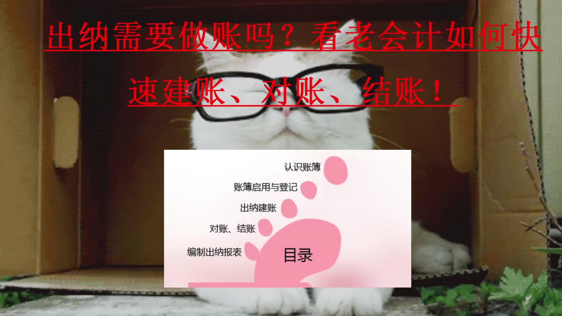 出纳怎么做账-新手学出纳-出纳会计实操