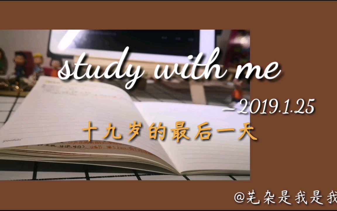 study account|VLOG|APP推荐|感谢你在陪我学习呀,十九岁的最后一天