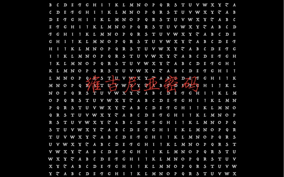 【一分钟已经讲不完的密码】之维吉尼亚密码