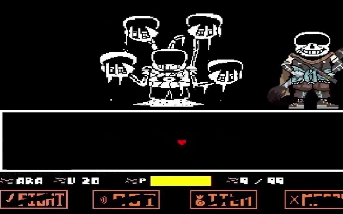 Undertale Fight-Ink Sans Sprite Au(Part 4)