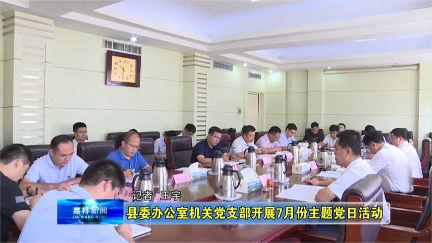 县委办公室机关党支部开展7月份主题党日活动