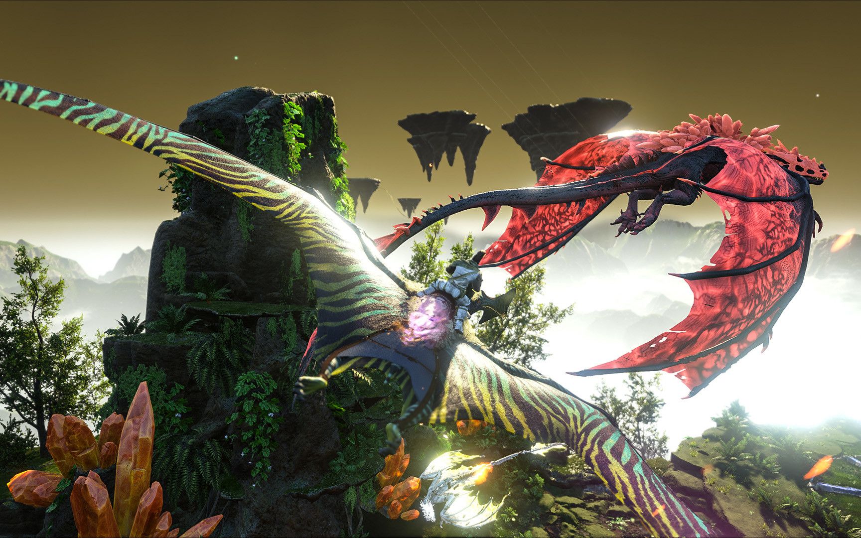 【方舟】水晶岛新手教程01:方舟最美{掉帧}地图