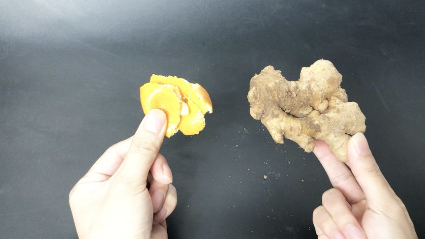 生姜加橘子皮一起泡水喝,真是厉害,解决了好多人的烦恼,都试试