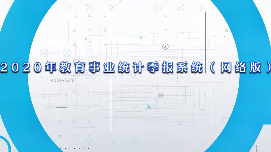 2020年教育事业统计季报系统(网络版)