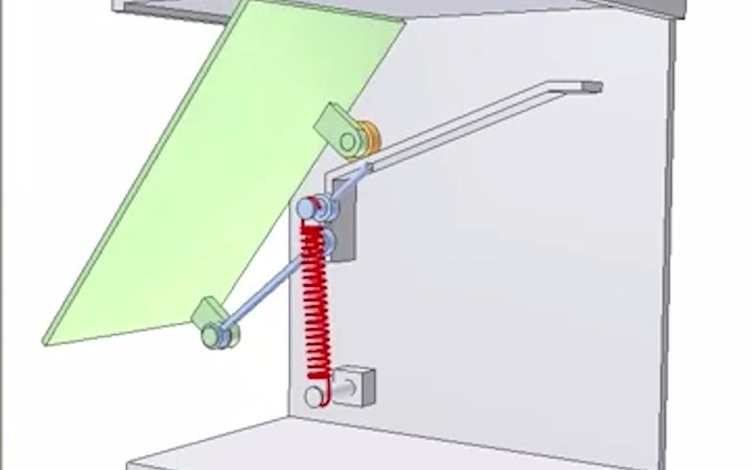 有见过这么开门的吗?机构运动动画仿真solidworks/UG三维建模