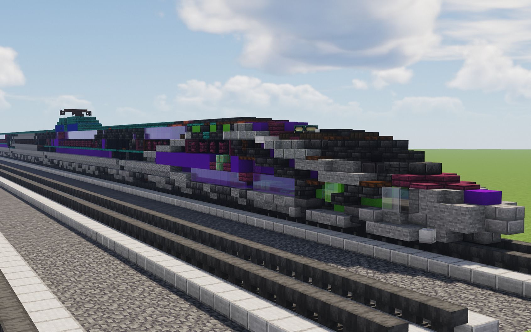 【Minecraft】JR西日本 新干线 500系 Type EVA 建筑展示 (1.5:1)
