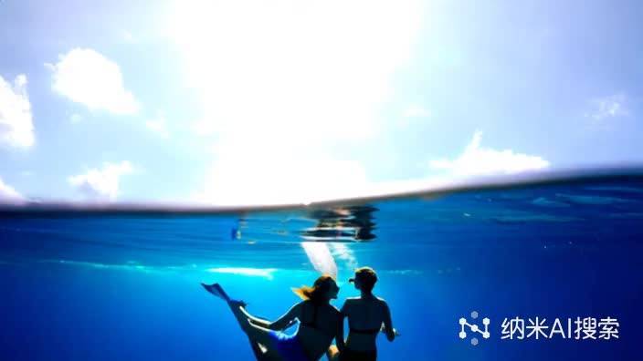 情侣在塞舌尔跳岛浮潜#五月AI云游记