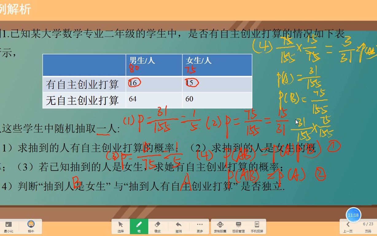4.1.3独立性与条件概率的关系