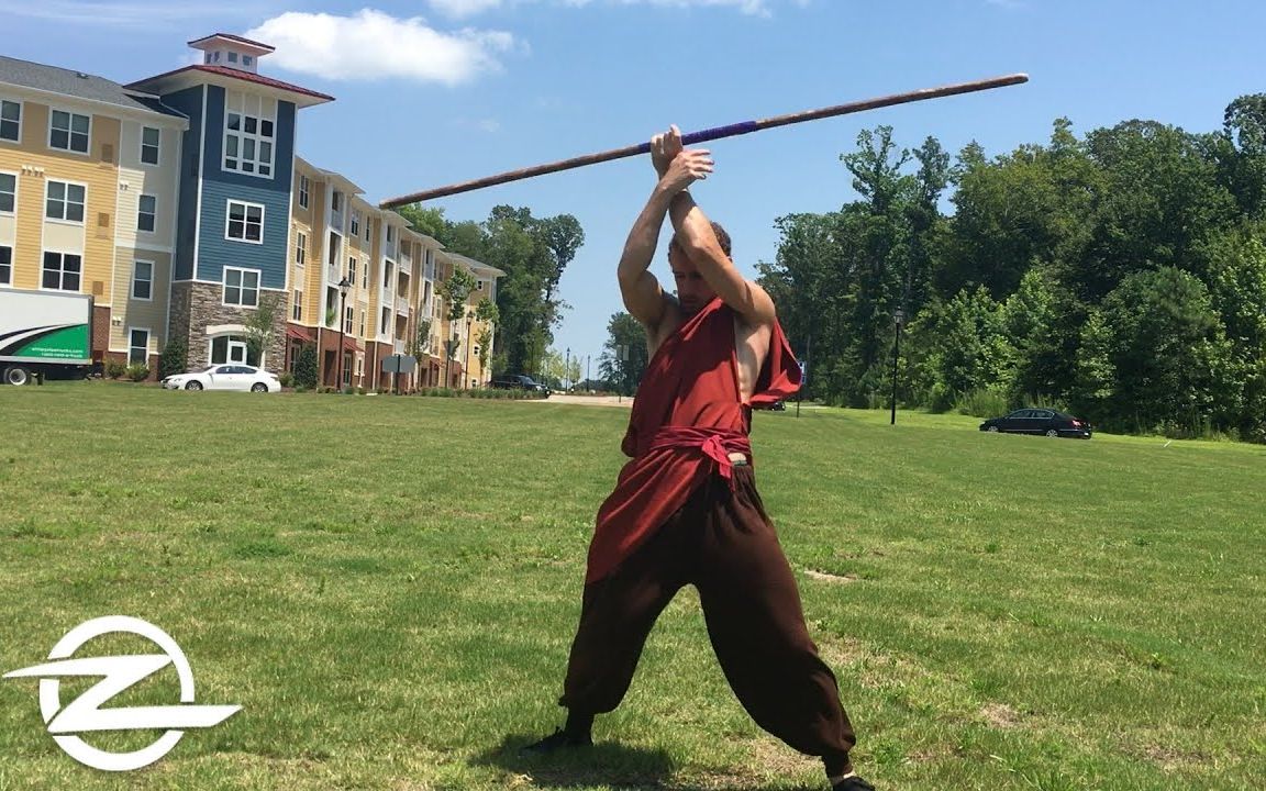 武术达人开课了!四套长棍组合棍法练习,学会耍一整套也太帅气了