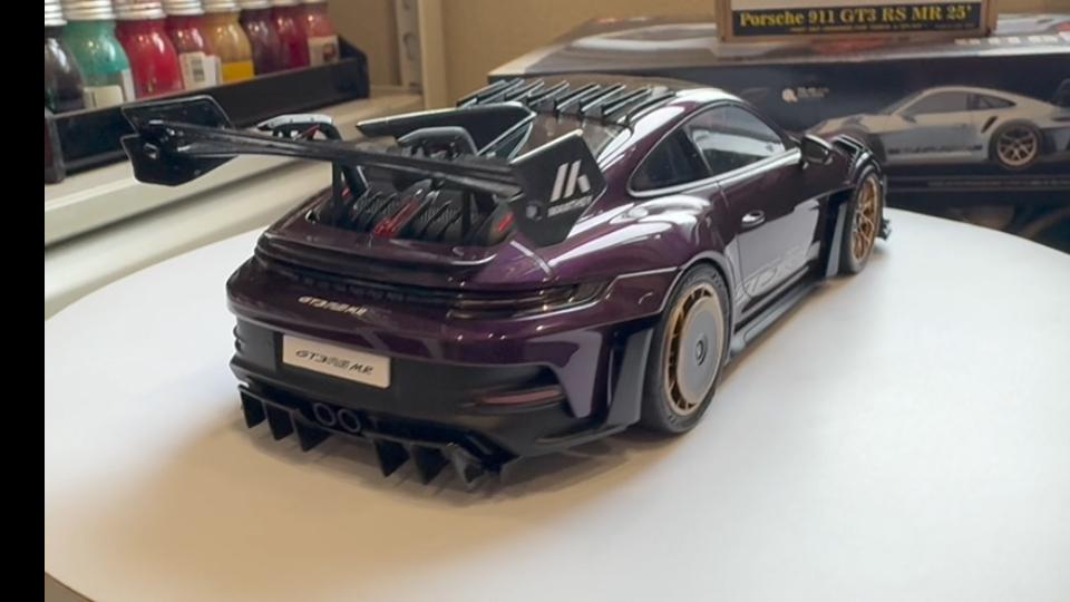 保时捷911GT3 RS Mr 25款。Mr大包围、尾翼、风刀、轮毂。全蚀刻片...