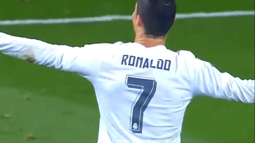 C罗那些不可思议的射门进球